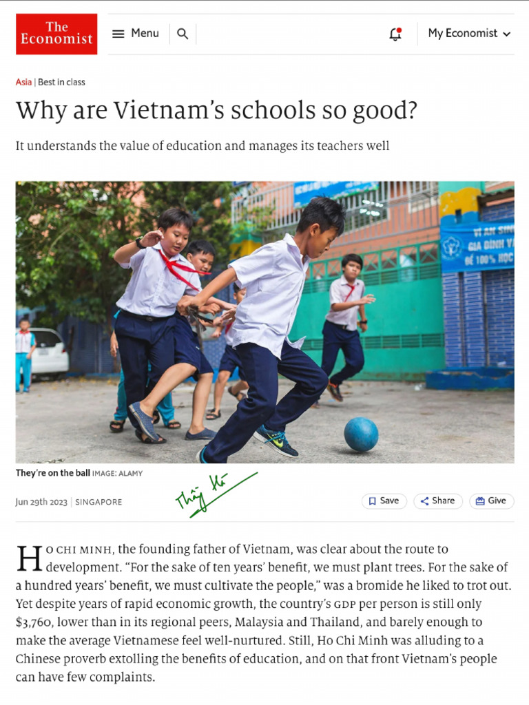 Why are Vietnam’s schools so good | PDF