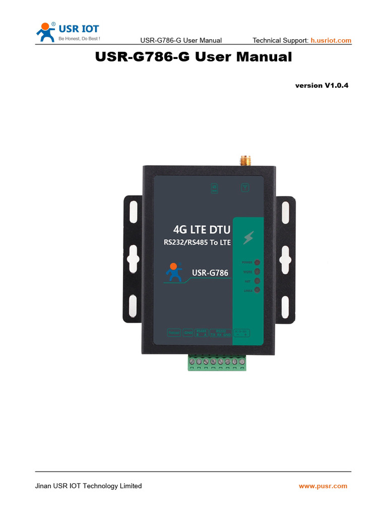 (User Manual) USR G786 User Manual - 1687230153 | PDF | Port (Computer Networking) | Network Socket