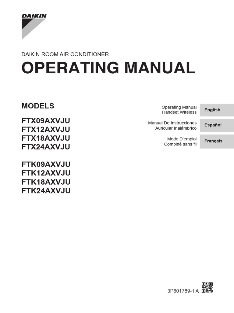 Daikin AC Manual | PDF | Air Conditioning | Remote Control