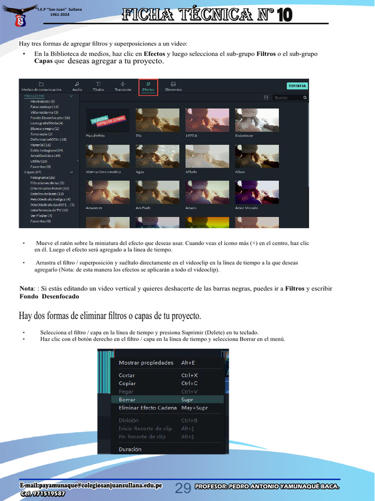 Semana 10 Editor de Video Filmora | PDF | Software