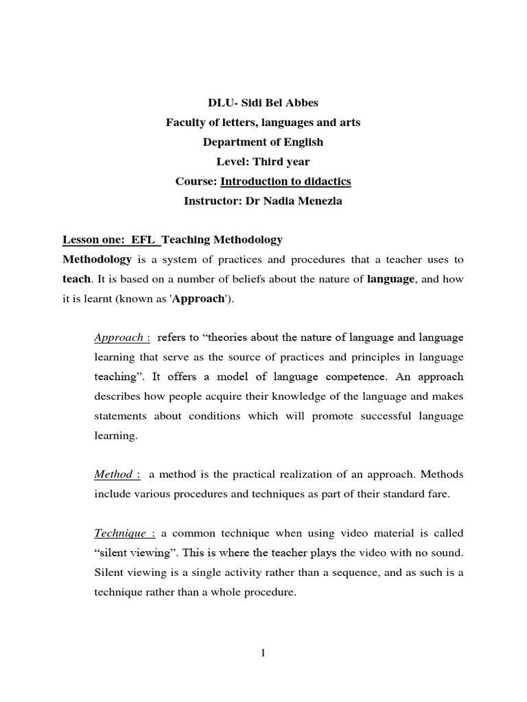 TEFL | PDF | Second Language | Language Acquisition