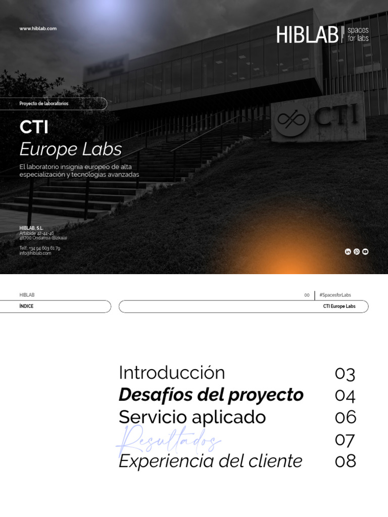 HibLab Proyecto CTI Europe Labs 2023 | PDF | Laboratorios | Diseño