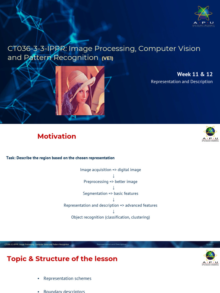 IPPR Chapter 10 - 11 - Representation and Description | PDF | Computer Vision | Pattern Recognition