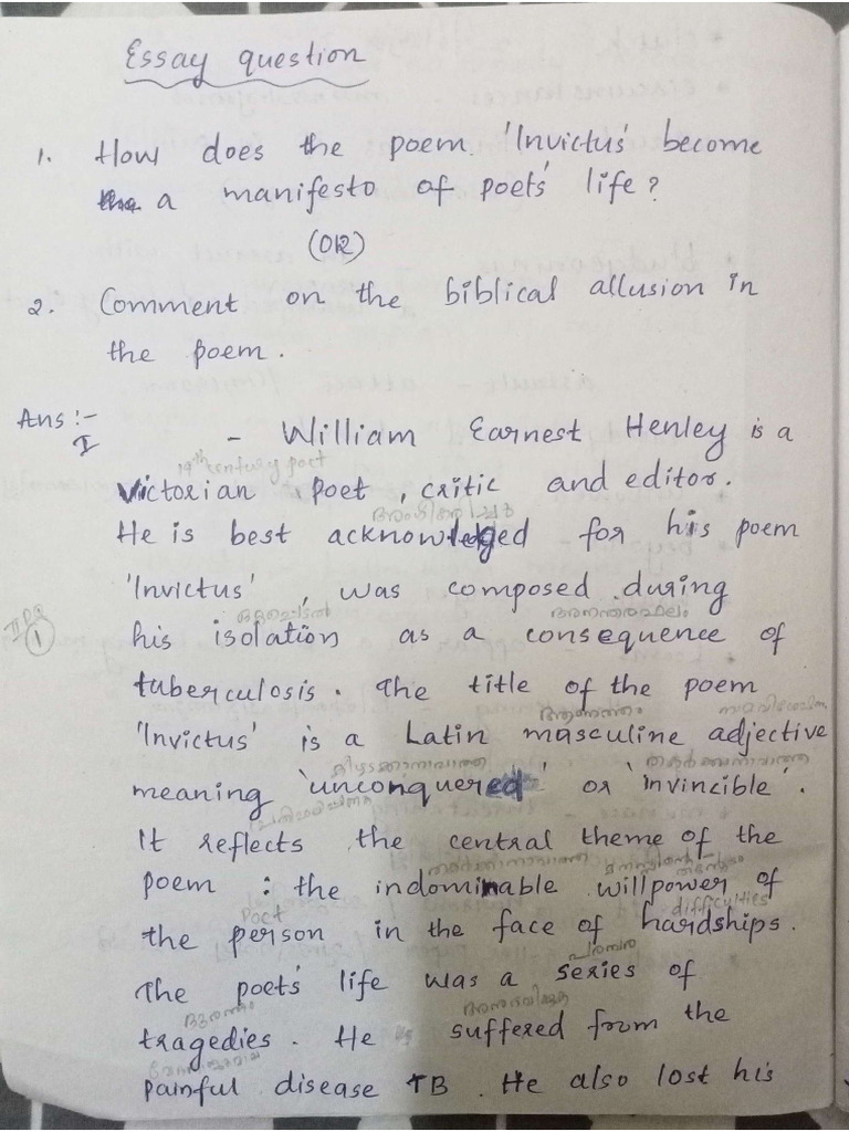 Invictus.... William Earnest Henley | PDF