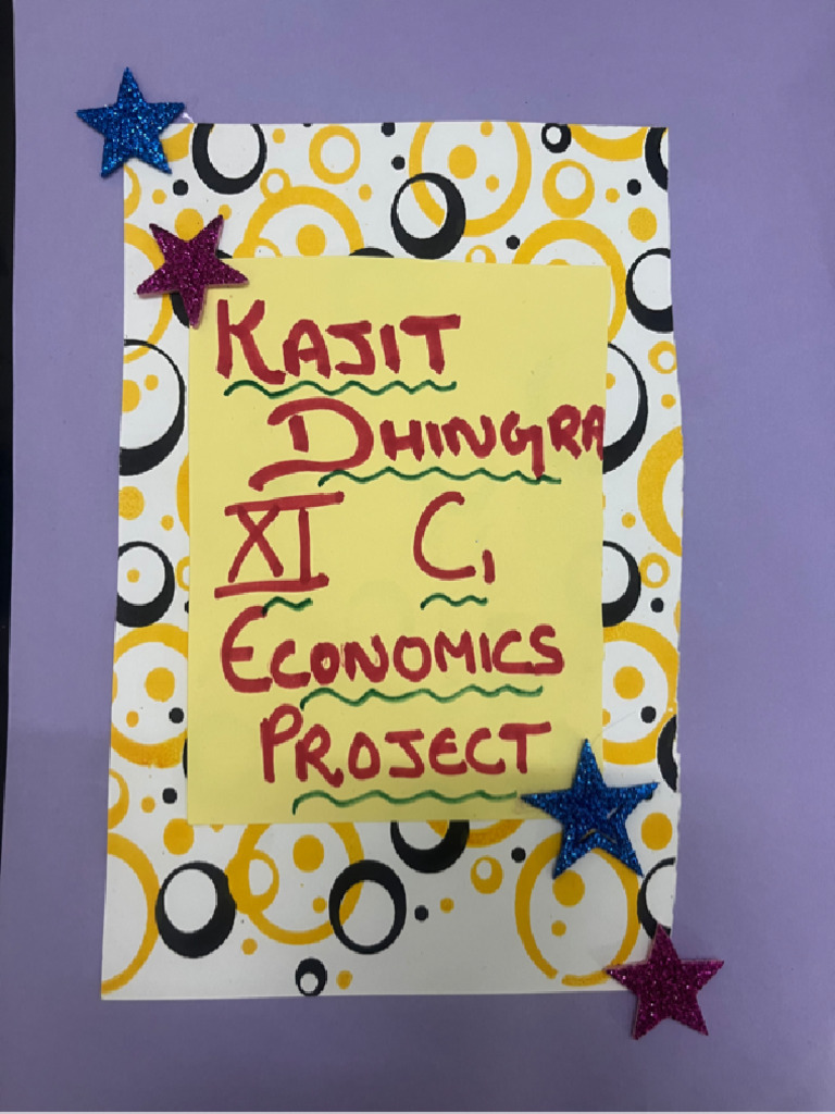 Economics Project | PDF