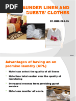 Linen Room Operation | PDF | Linens | Housekeeping