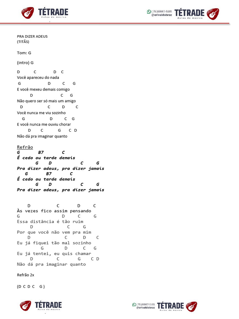 Pra Dizer Adeus | PDF