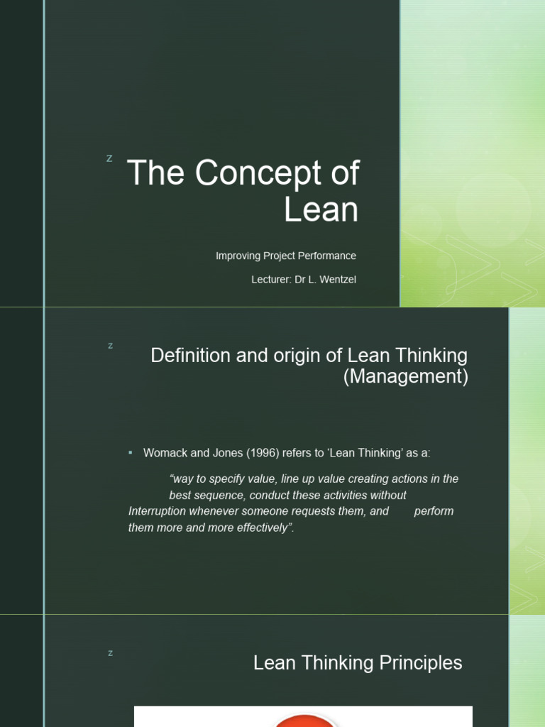 The Concept of Lean | PDF | Lean Manufacturing | Engineering