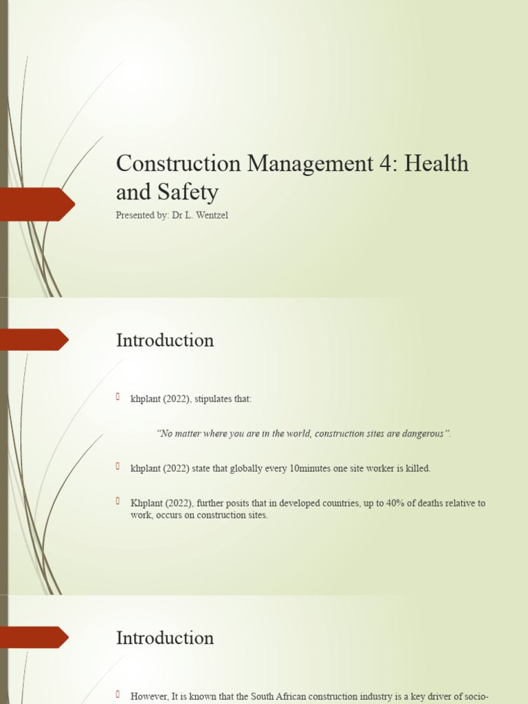 Health and Safety | PDF | Occupational Safety And Health | Risk