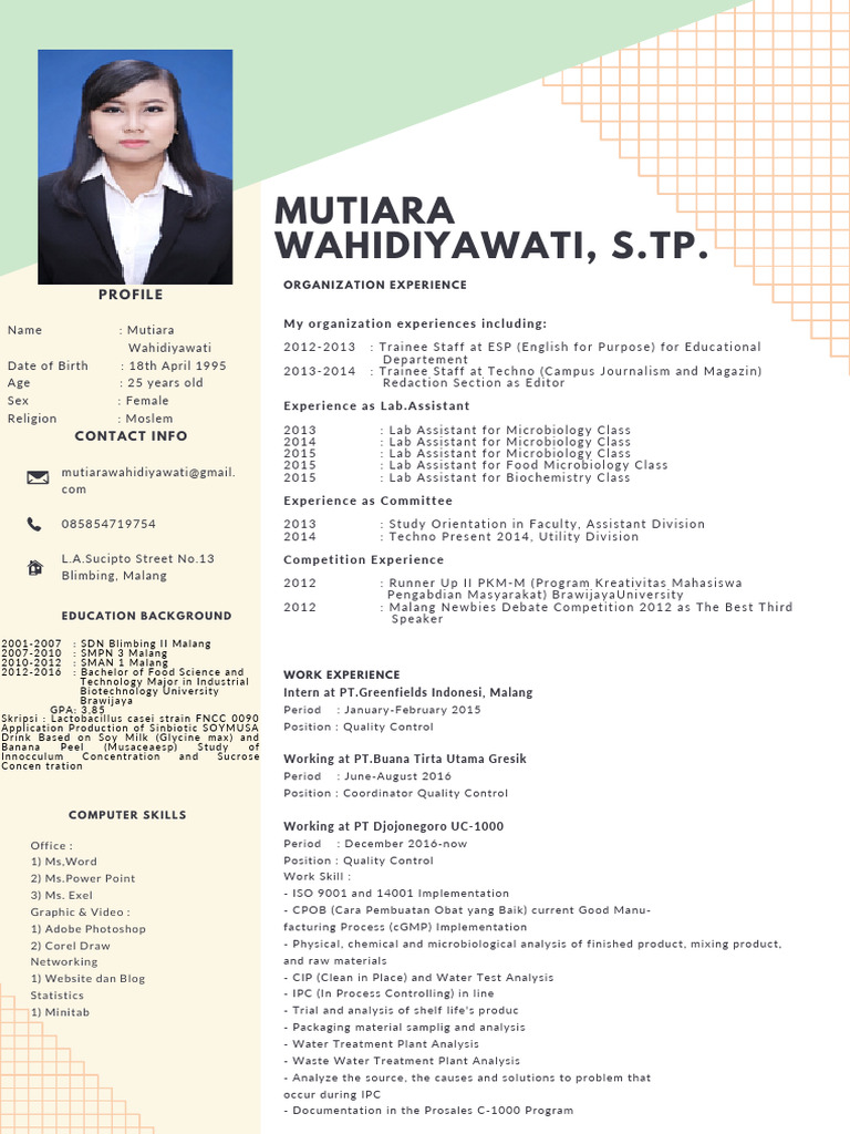 CV Mutiara | PDF