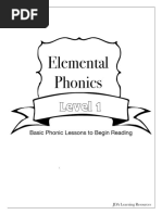 Elemental Phonics Level 1 | PDF