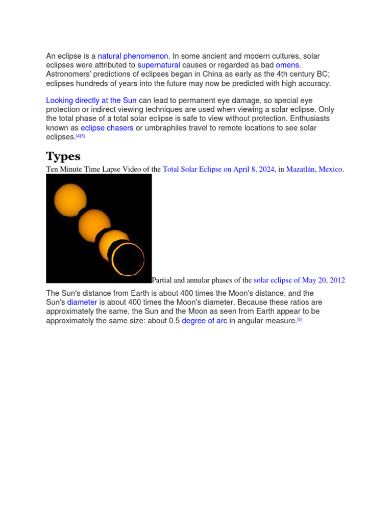Understanding Solar Eclipses: Types & Safety | PDF | Social Science ...