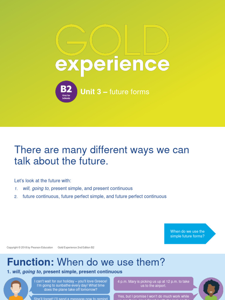 Gold_Exp_Grammar_ppt_B2_U3 | PDF | Verb | Linguistic Morphology