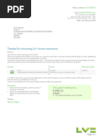 Admiral Home Insurance Policy Schedule | PDF | Insurance | Home Insurance
