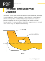 Dilution and Ore Loss - A Short Practical Guide | PDF | Mining | Geology