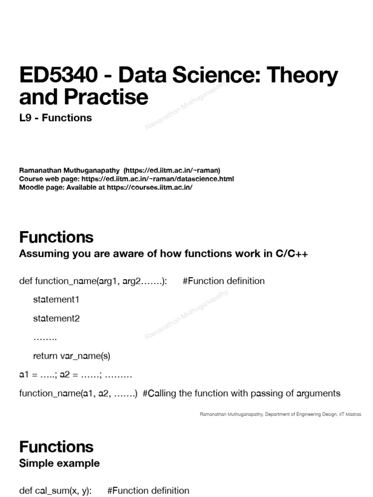 L9 Functions | PDF | Anonymous Function | Function (Mathematics)