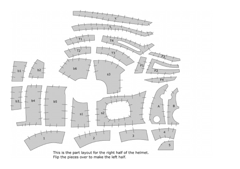 Helmet Part Layout Reference | PDF