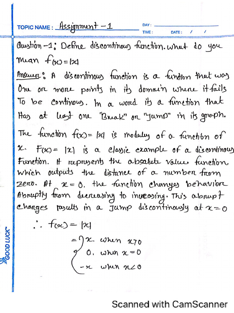 Mathematics Assignment | PDF