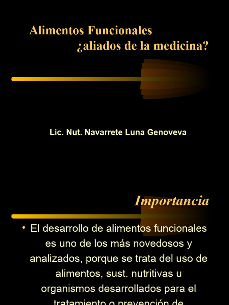 Alimentos Funcionales Geno | PDF | Comida funcional | Alimentos