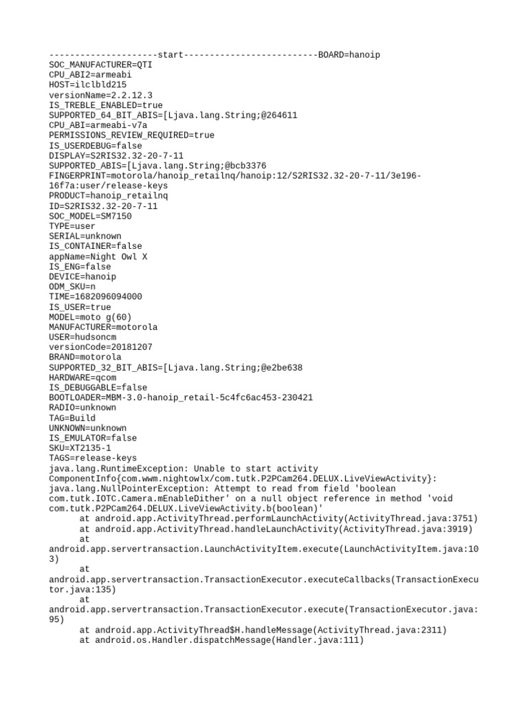 Crash | PDF | Java (Programming Language) | Personal Digital Assistant
