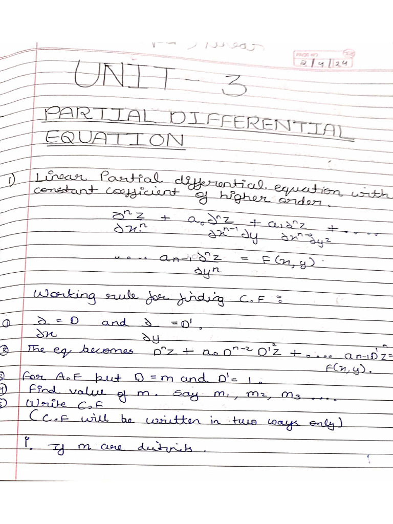 Partial Differention | PDF