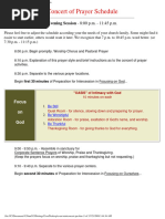 All-Night SDA Prayer Meeting Program | PDF | Prayer | Worship