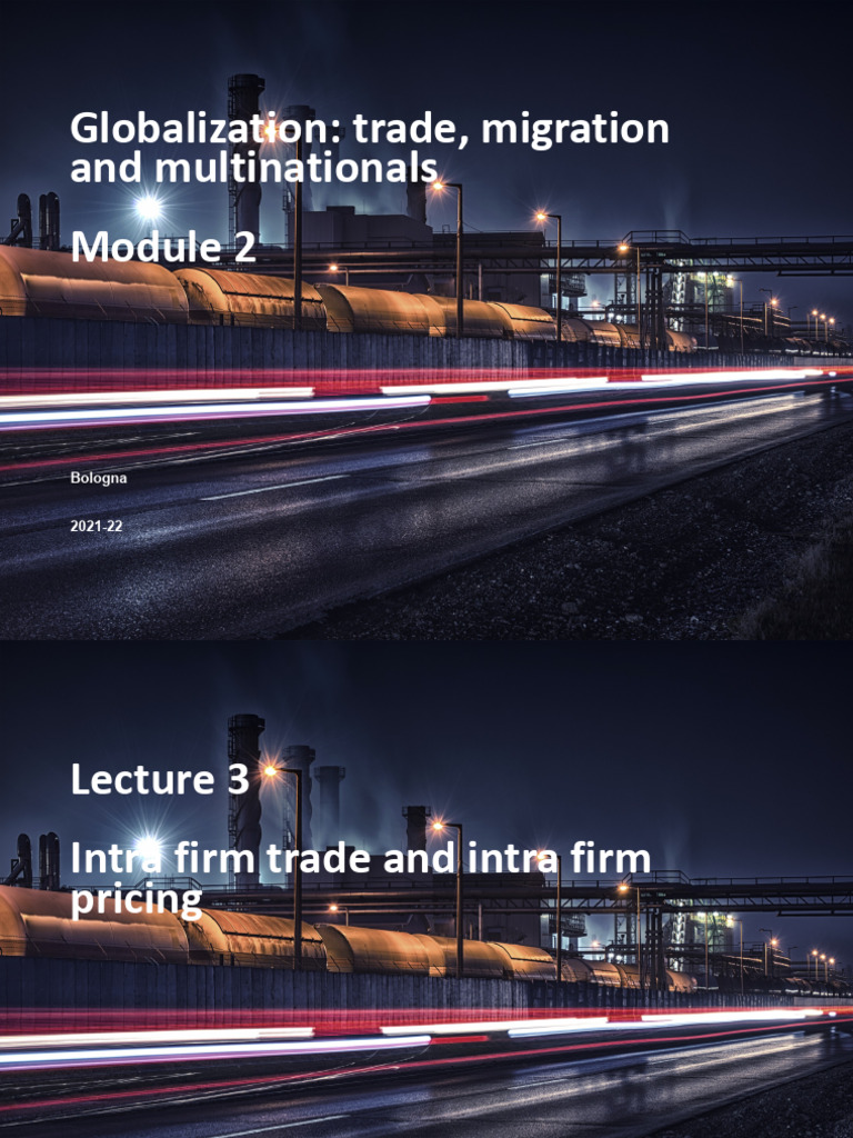 3 - Intra Firm Trade and Pricing | PDF | Business Economics | Financial ...