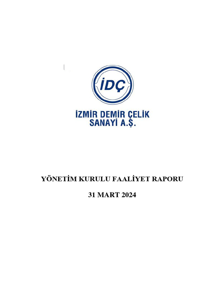 Izmdc Yk Faaliyet 03 2024 | PDF
