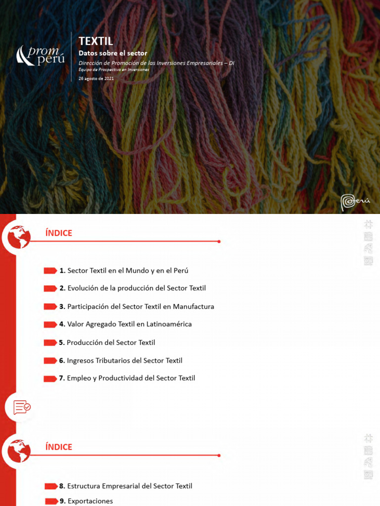 Highlights Textil Enero2022 | PDF | America latina | Industria textil