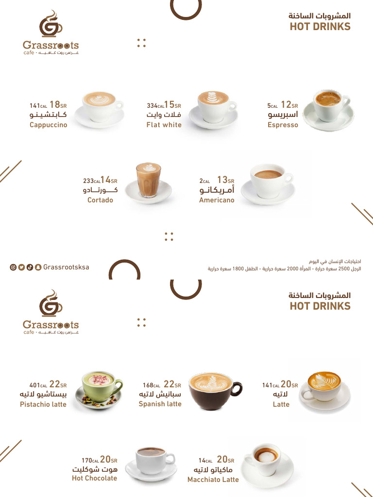 Menu | PDF | Coffee
