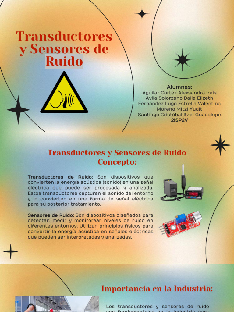 Transductores y Sensores de Ruido | PDF | ruido | Sonido