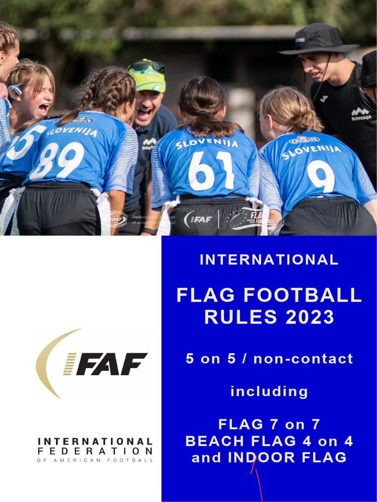 Flag Rules 2023 | PDF | Gridiron Football | Yard