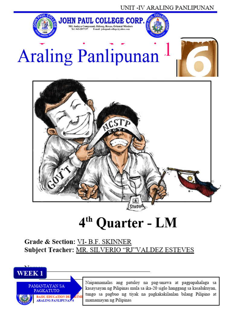 Ap 6 LM Quarter 4 | PDF
