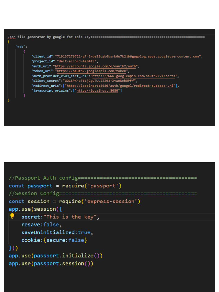 Google Facebook Auth Nodejs | PDF