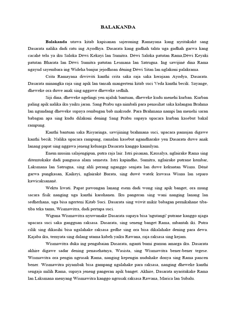 BALAKANDA | PDF