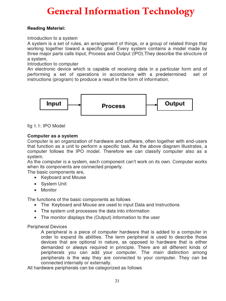 Understanding Computer Systems and Components | PDF | Operating System ...