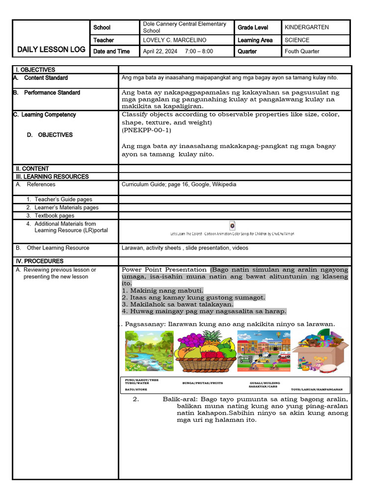 COT 2024 LOVELY - Docx 4rth | PDF