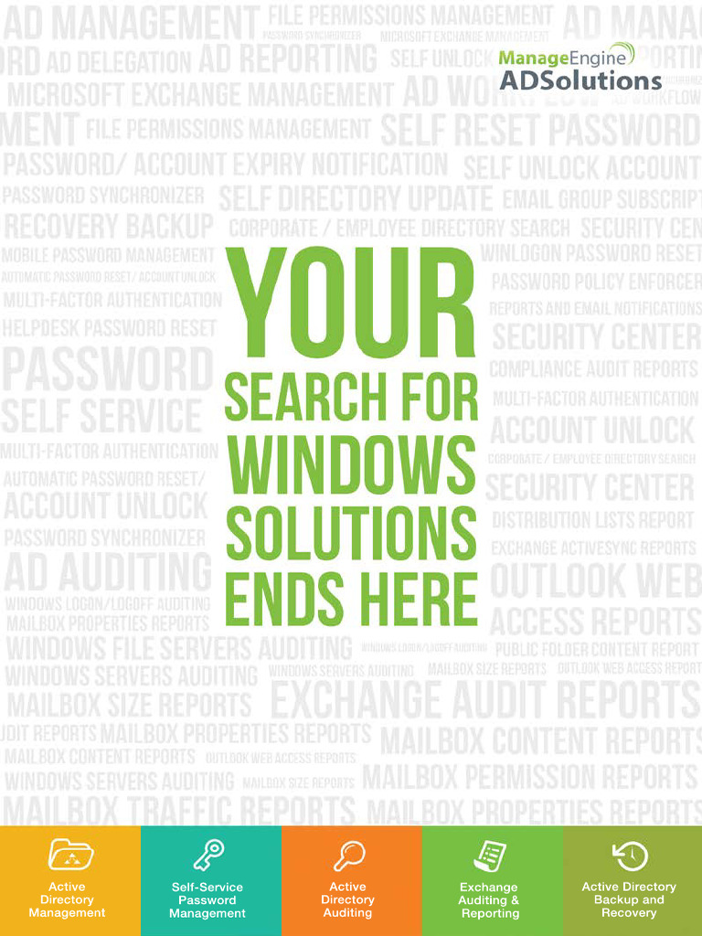 Active Directory Management Solutions | PDF