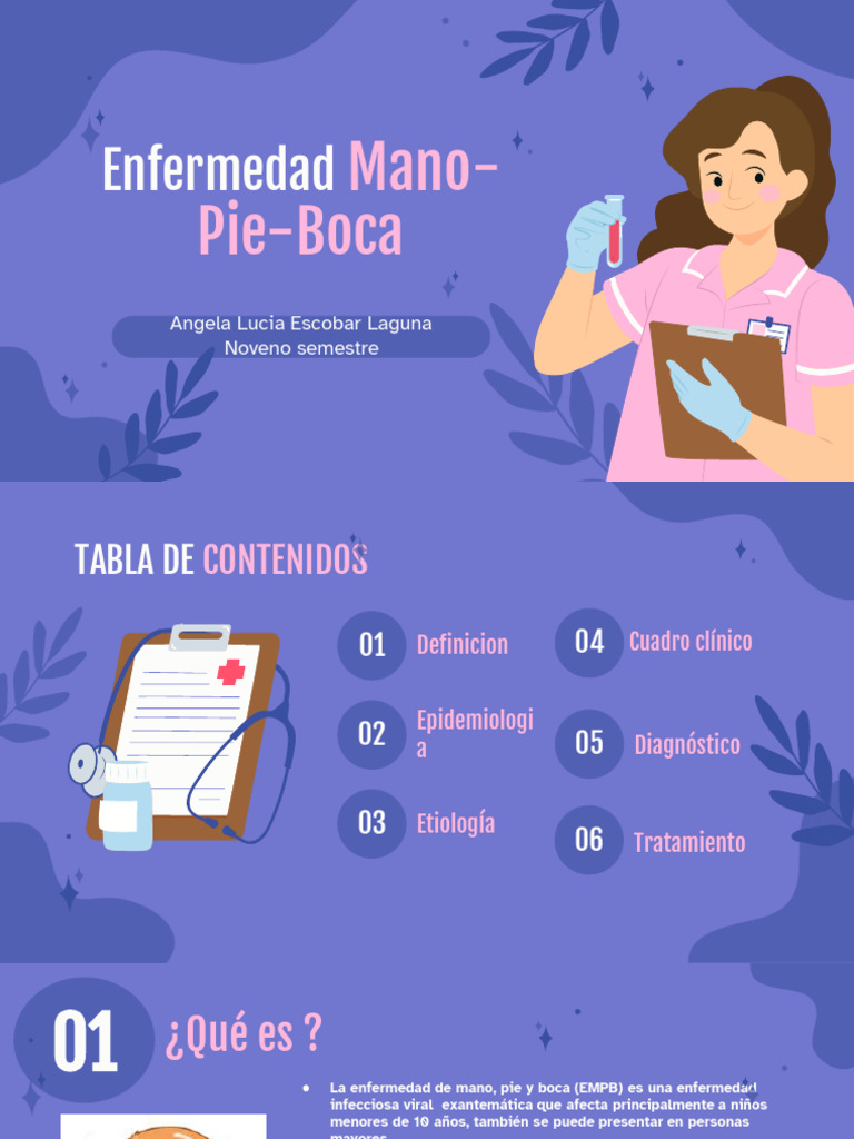 Enfermedad Mano, Pie, Boca | PDF | Causas de la muerte | Especialidades Medicas