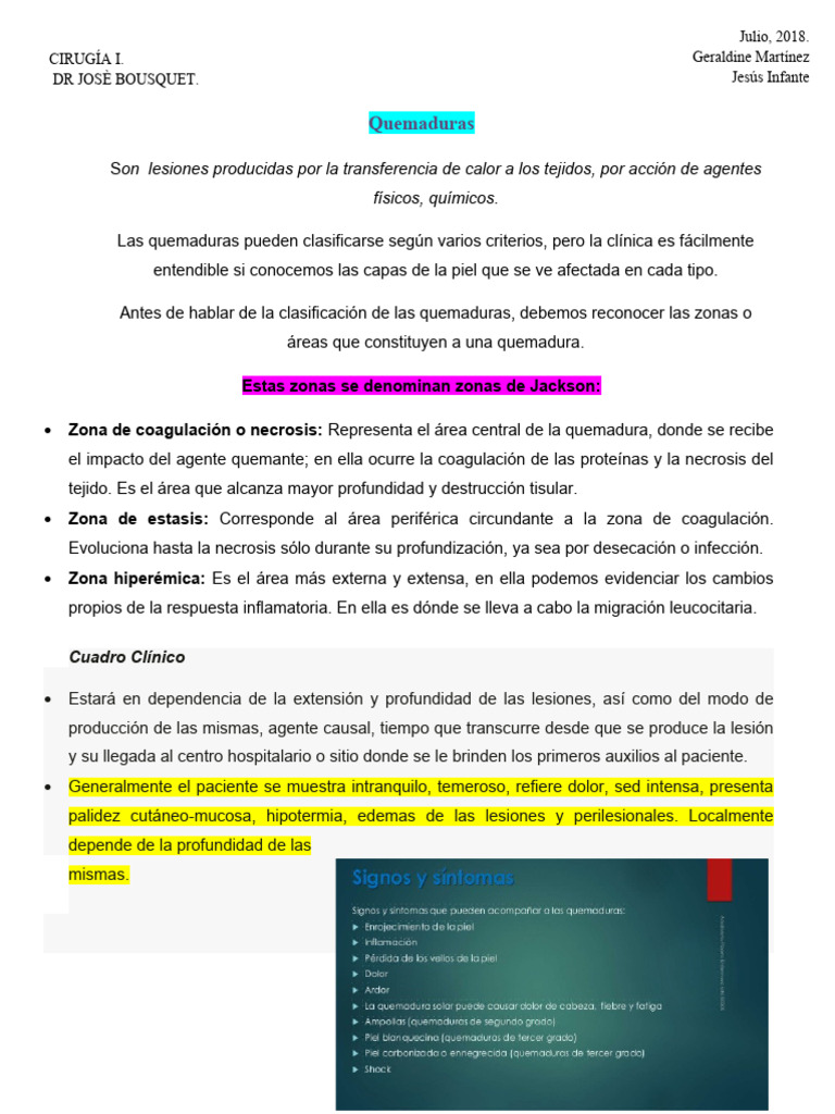Quemaduras Guia de Estudio (1) 11111 | PDF | Quemar | Enfermedades y trastornos