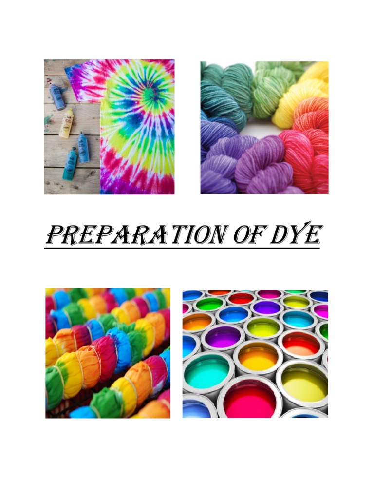 Dye Preparation | PDF | Dye | Textiles