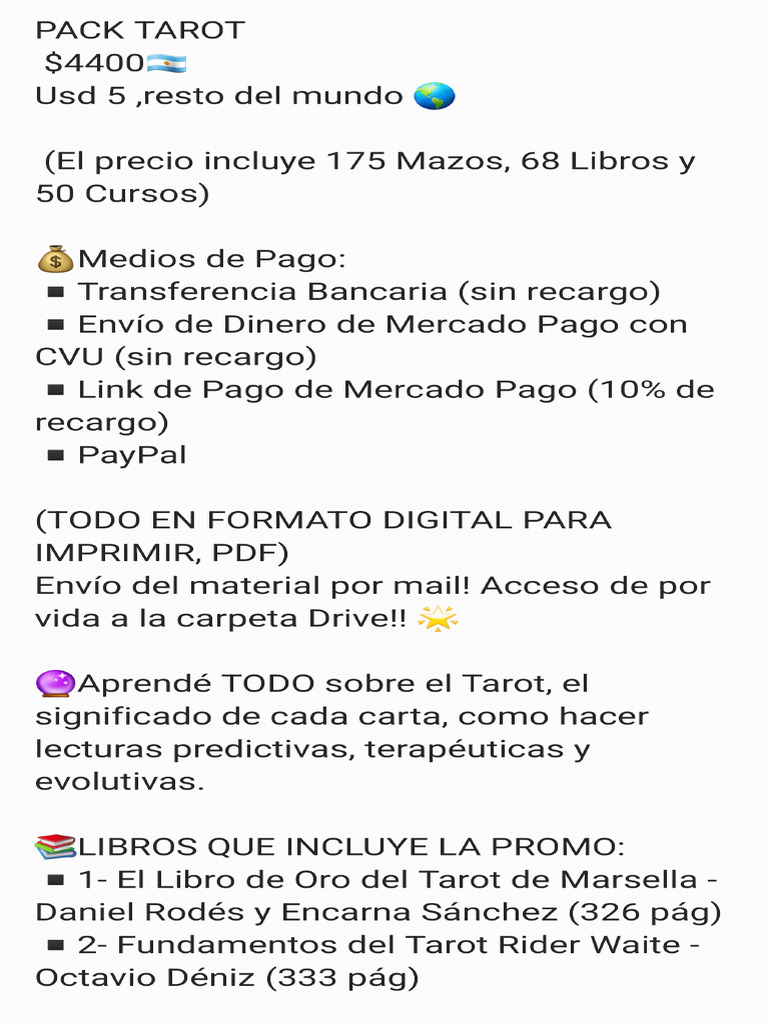 Pack Tarot | PDF