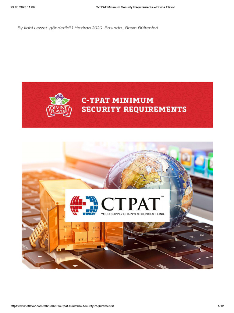 CTPAT Consolidators Booklet 2019 | PDF