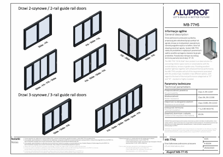 Aluprof MB-77HS E Alu Sliding-Door-System en | PDF