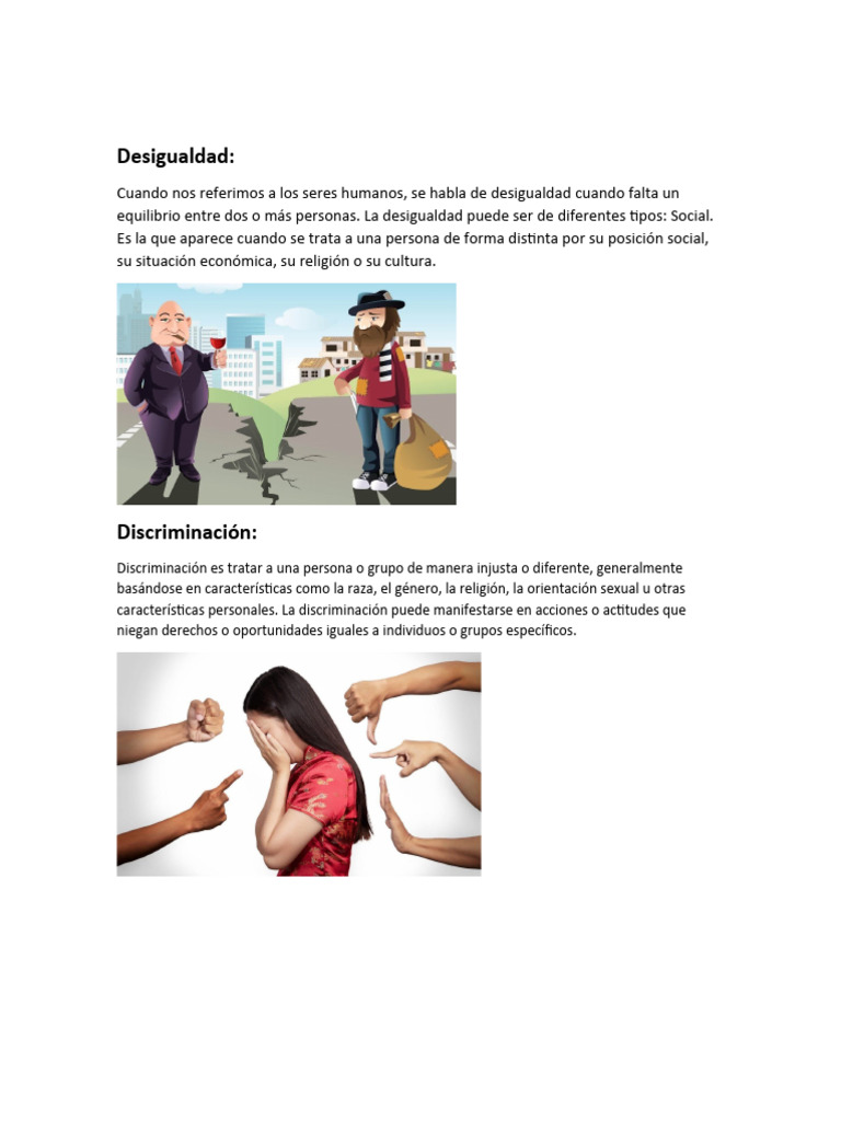 Desigualdad y Discriminación Social | PDF