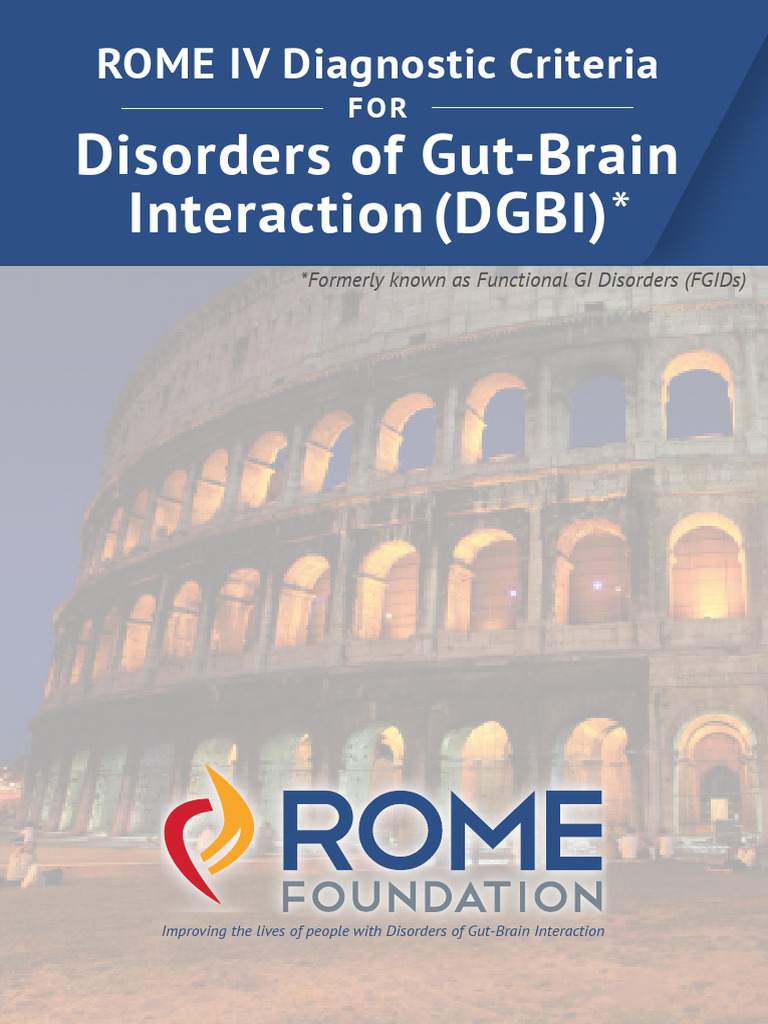 Rome Foundation Diagnostic Criteria Booklet 2019 | PDF | Irritable Bowel Syndrome | Constipation