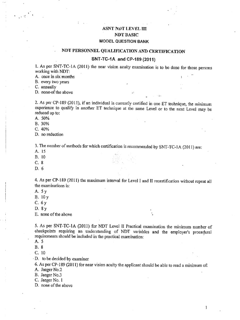 CP-189 Questions | PDF