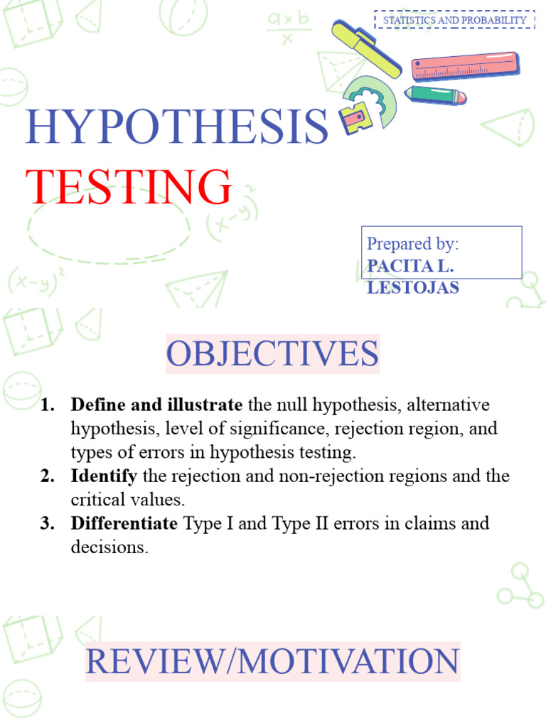 Hypothesis Testing in Statistics Explained | PDF | Statistical ...