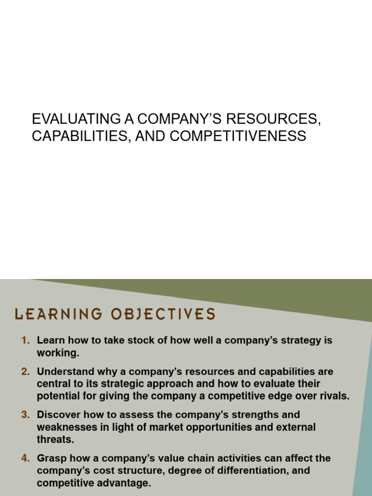 Strategic Management Part 4 | PDF | Strategic Management | Value Chain