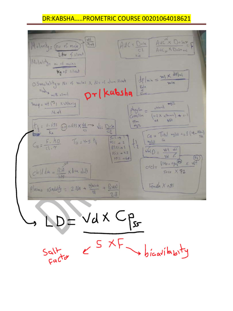Calculation Kabsha Up500 | PDF | Bioavailability | Drugs